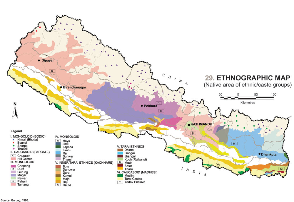 Nepal's Ethnographic Map